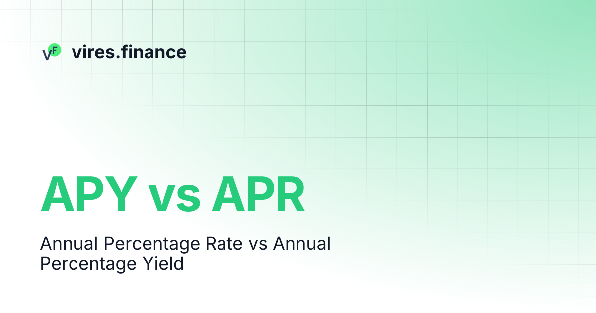 APY vs APR | vires.finance